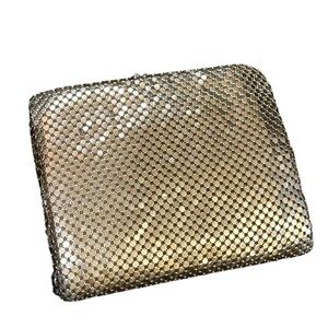 Vintage | Bags | Vintage Gold Metal Mesh Wallet Change Purse Metalic ...